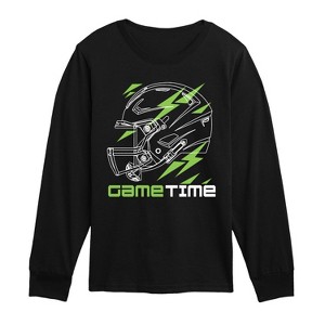 Boys' - Instant Message - Game Time Helmet Long Sleeve Graphic T-Shirt ...