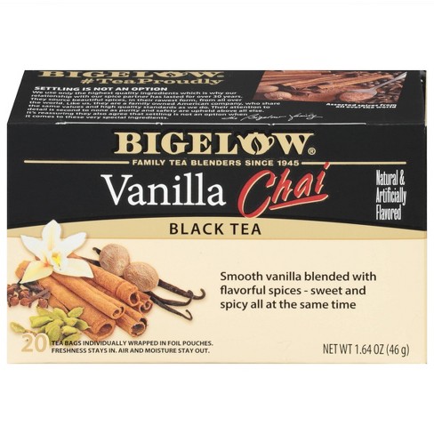 Bigelow Vanilla Chai Black Tea Bags - 20ct : Target