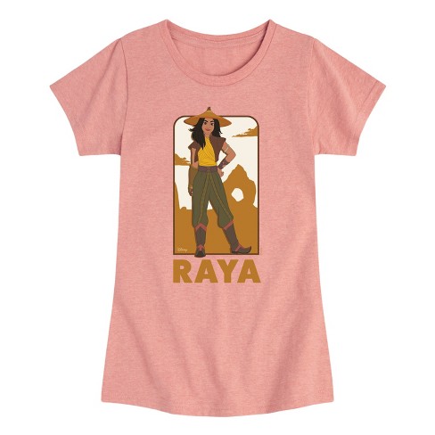 Girls' Disney Princess Raya Full Body Portrait Fitted Short Sleeve ...