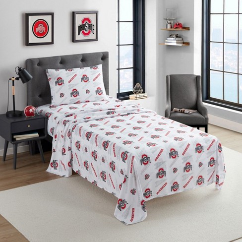 Ncaa Ohio State Buckeyes Bed Sheet Set Queen : Target