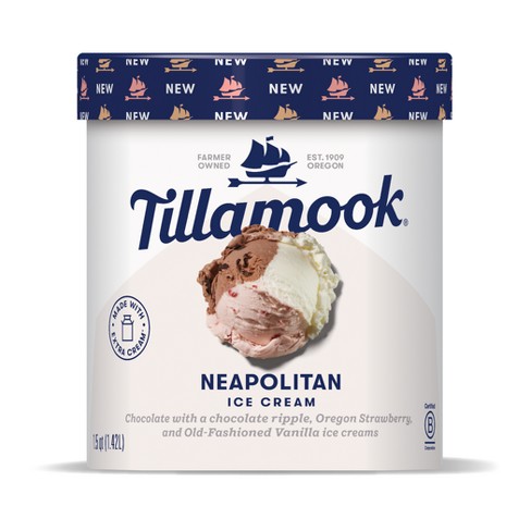 Tillamook Neapolitan Ice Cream - 48oz : Target