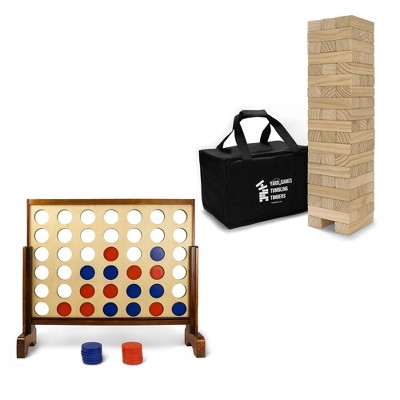 Yard Games Giant Tumbling Timbers Wood Stacking Party Tailgate Backyard ...