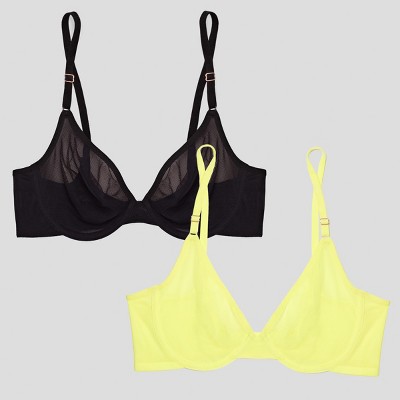 Smart & Sexy Plus Signature Lace Push-up Bra 2-pack Black Hue/m Pink ...