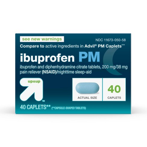 Ibuprofen (nsaid) Pm Extra Strength Pain Reliever/nighttime Sleep-aid ...