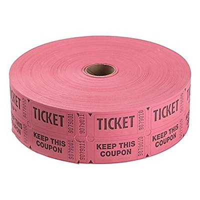 Juvale 2000-count Numbered Blue Star Raffle Tickets, Single Ticket Roll ...