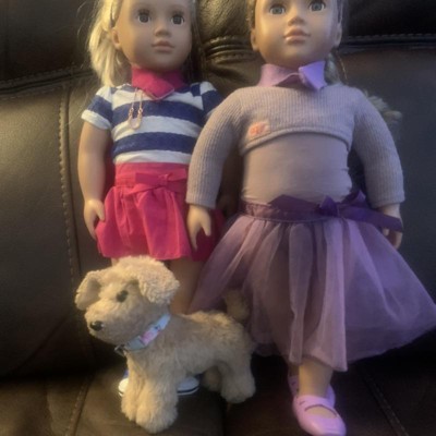 Our Generation Pet Dog Plush With Posable Legs - Golden Poodle Pup : Target
