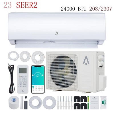 Costway 18,000 Btu Mini Split Air Conditioner Ac Unit With Heat Pump ...