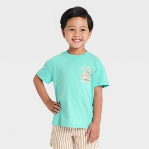Toddler Boys' Scavenger Hunt Wild Golf Club Oversized T-Shirt - Aqua ...