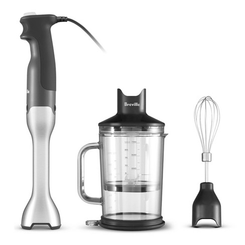 Breville Control Grip Immersion Blender: 15-speed Handheld Mixer ...