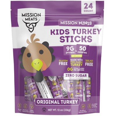 Mission Meats Kids Turkey Sticks – 100% Free Range, Healthy Snacks For ...