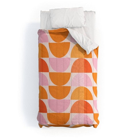 Deny Designs 3pc Full/queen Thirtyone Illustrations Tangerine Comforter ...