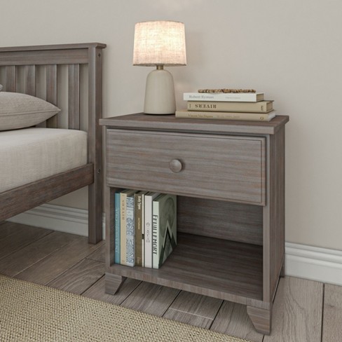 Plank+beam Nightstand With 1 Drawer, Clay : Target