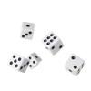 True Playing Dice Game Accessory - White Dice Set - Tabletop Game Dice ...