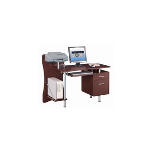 HomeStock 29.38 in.H White Color Wood Writing Desks with No Storage ...