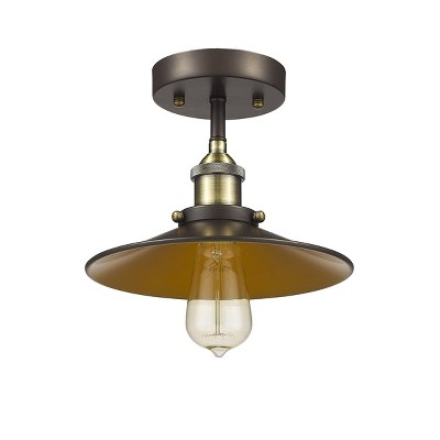 Chloe Lighting Ch54012rb09-sf1 Butler Industrial-style 1 Light Rubbed ...