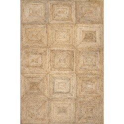 8'x10' Hand Woven Drusilla Jute Area Rug Natural - Nuloom : Target
