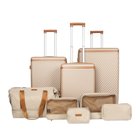 Viggio 8-piece Packing Cube Brown Luggage Set : Target