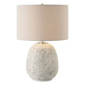 Uttermost Danala Distressed Stone Ivory Ceramic Table Lamp : Target