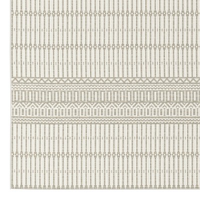 Stripe Outdoor Rug Gray - Threshold™ : Target