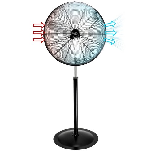 Vie Air 30 Inch Industrial Heavy Duty Pedestal Oscillating Metal Stand ...