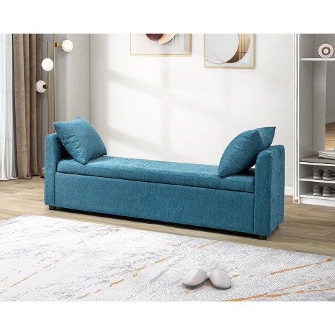 Pedro 59.4" Wide Storage Bench | Artful Living Design-teal : Target
