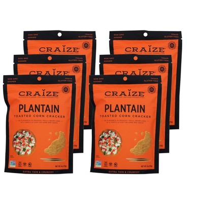 Craize Everything Toasted Corn Crackers - Case Of 6/4 Oz : Target