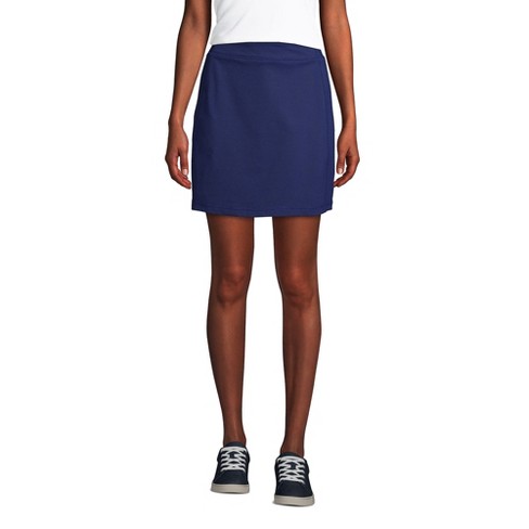 Lands' End Women's Petite Active Knit Skort - X-large - Deep Sea Navy ...