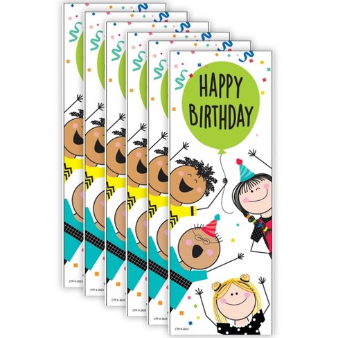 Creative Teaching Press® Happy Birthday Bookmark, 30 Per Pack, 6 Packs ...