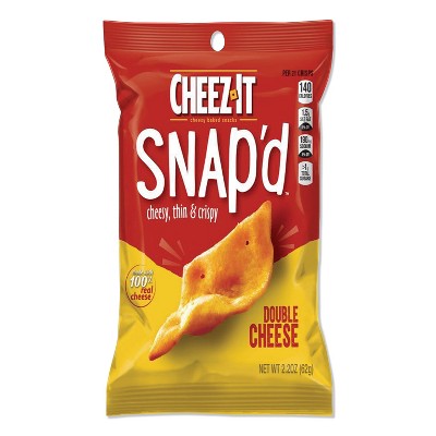 Cheez-it Snap'd Crackers, Double Cheese - Case Of 6 - 2.2 Oz : Target