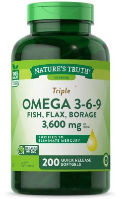 Nature's Truth Fish Oil 2400mg | Natural Lemon Flavor | 250 Softgels ...