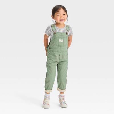 Oshkosh B'gosh Toddler Girls' Heart Denim Overalls - Light Blue 5t : Target