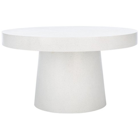 Jaria Faux Concrete Coffee Table - White Terrazzo - Safavieh : Target