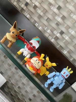 Mega Pokemon Traning Stadium Building Toy Kit, With 5 Action Figures ...