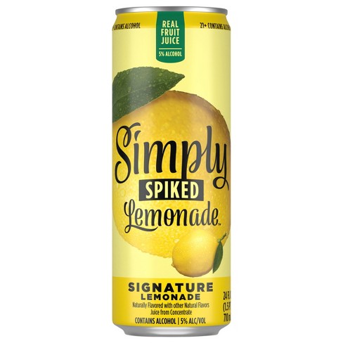 Simply Spiked Signature Lemonade - 24 Fl Oz Can : Target
