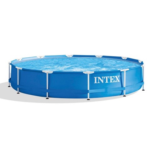 Intex 28210eh 12 Foot By 30 Inch Metal Frame Above Ground Outdoor ...