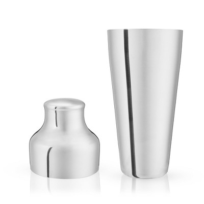 Viski Parisian Cocktail Shaker, Contoured High Shine Polished Stainless ...