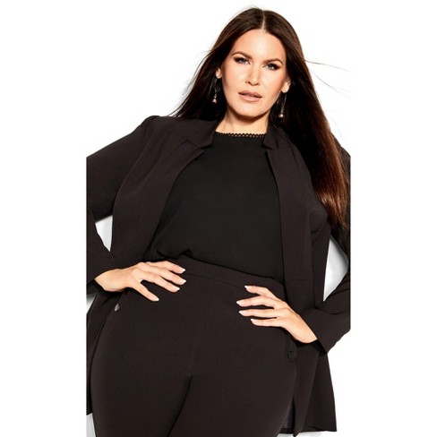 Women's Plus Size Hannah Jacket - Black | City Chic : Target