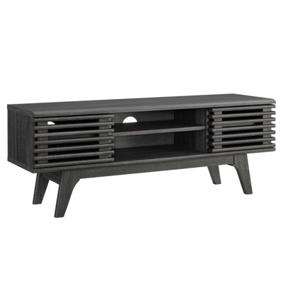 Render Tv Stand For Tvs Up To 78" Charcoal - Modway : Target