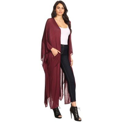 Anna-kaci Women's Oversized Breathable Draped Long Cardi : Target