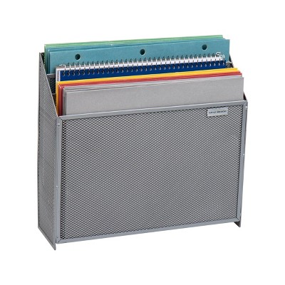 Mind Reader Network Collection Metal Mesh 3 Compartment Vertical File ...