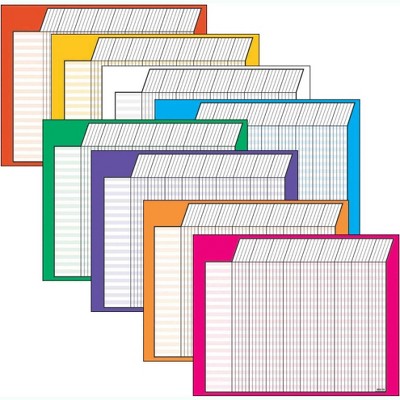 Trend Enterprises Horizontal Incentive Charts Variety Pack : Target