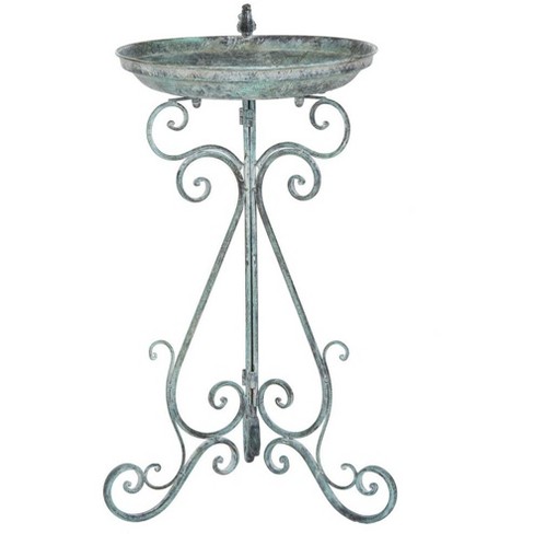 Ashlan Outdoor Bird Bath - Antique Dark Green - Safavieh. : Target