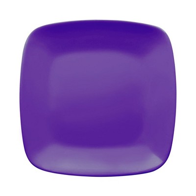 Smarty Had A Party 8.5" Purple Flat Rounded Square Disposable Plastic ...