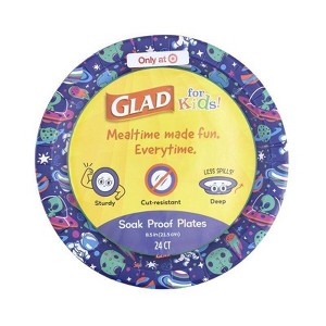 Glad for kids' Space Alien Disposable Paper Plates 8.5" - 24ct : Target