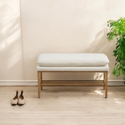 Garvee Natural Rattan Storage Chest, Storage Bench Organizer For ...