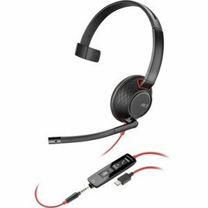 Poly Blackwire 5210 Headset +Inline Cable +USB-C/A Adapter TAA ...