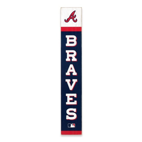 Mlb Atlanta Braves Vertical Wood Sign Panel : Target