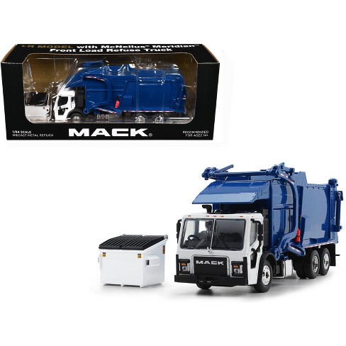 Mack Lr Refuse Garbage Truck With Mcneilus Meridian Front Loader White ...