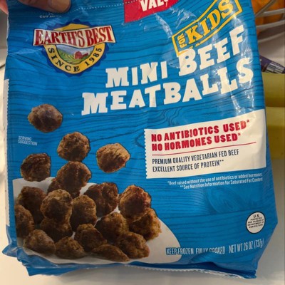 Earth's Best Frozen Baked Mini Beef Meatballs - 20oz : Target