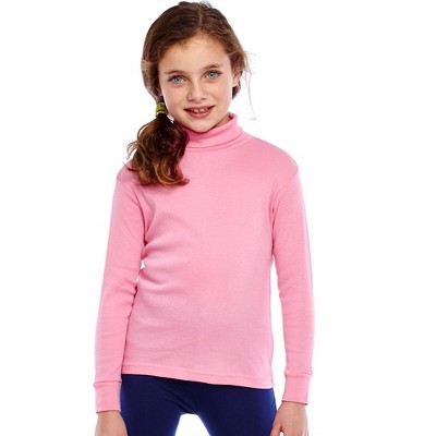 Leveret Kids Cotton Turtleneck Pink 5 Year : Target
